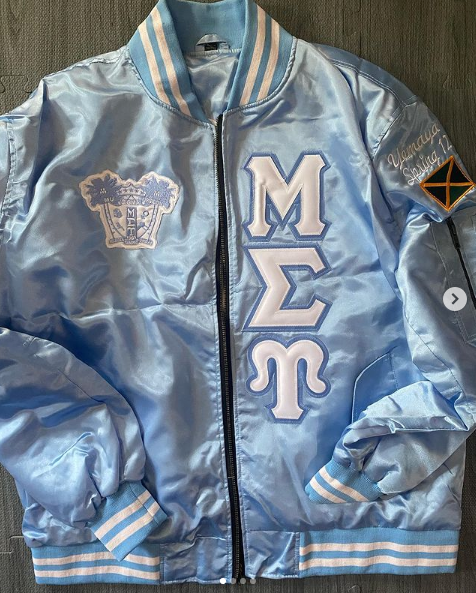 MU SIGMA UPSILON SATIN BOMBER – graffitigreek