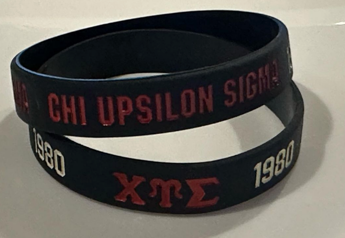 CHI UPSILON SIGMA - WRIST BANDS - NEW!! – graffitigreek