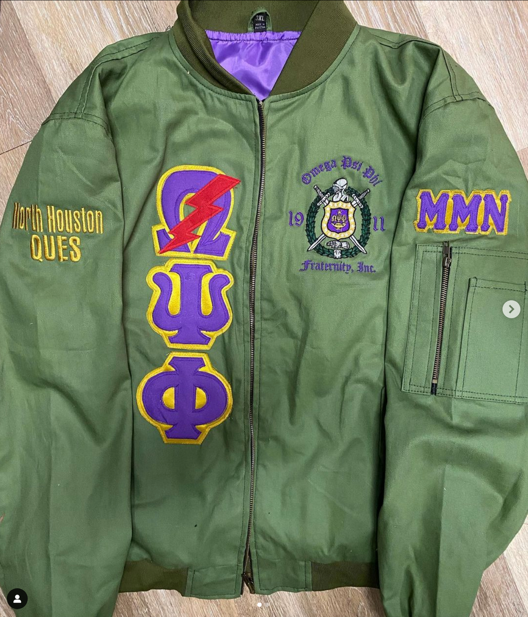 OMEGA PSI PHI - ARMY JACKET – graffitigreek